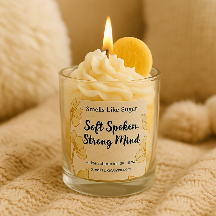 Soft Spoken, Strong Mind Candle – Smells Like Sugar